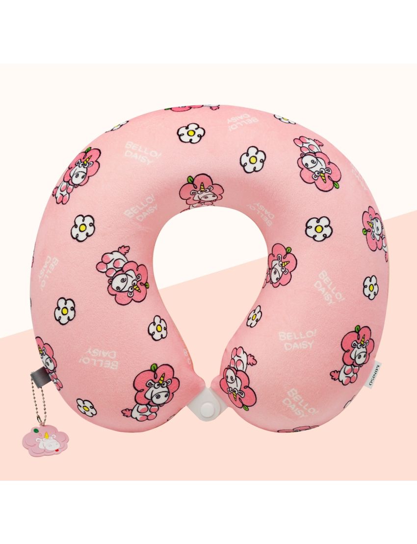 Minions Collection Bello Daisy Pink Memory Foam Neck Pillow | MINISO
