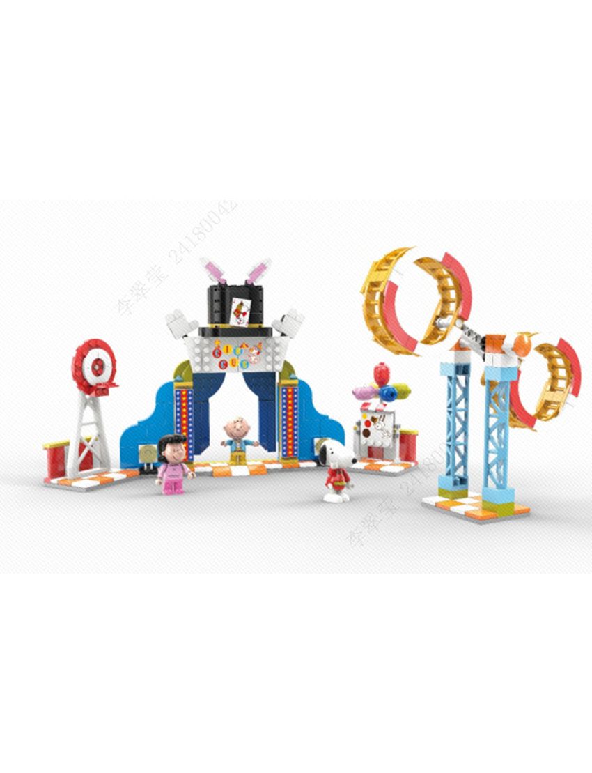 Snoopy Peanuts Circus Building Blocks 386 Pieces | MINISO