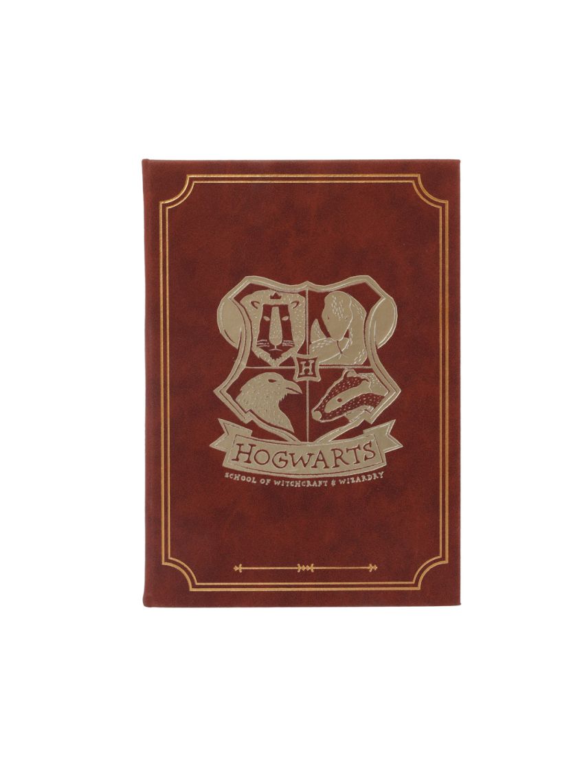 Harry Potter Hogwarts PU Hardcover Book With Striped Edges (208 Sheets ...