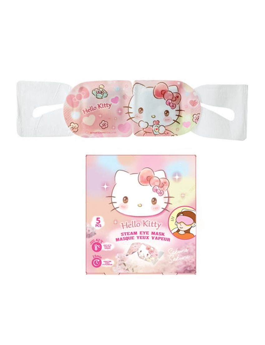 Sanrio Hello Kitty Fantasy Series Sakura Steam Eye Mask Pack Of 5 | MINISO