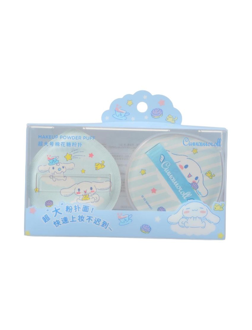 Sanrio Characters Extra Large 2 Pack Makeup Power Puffs & Container ...