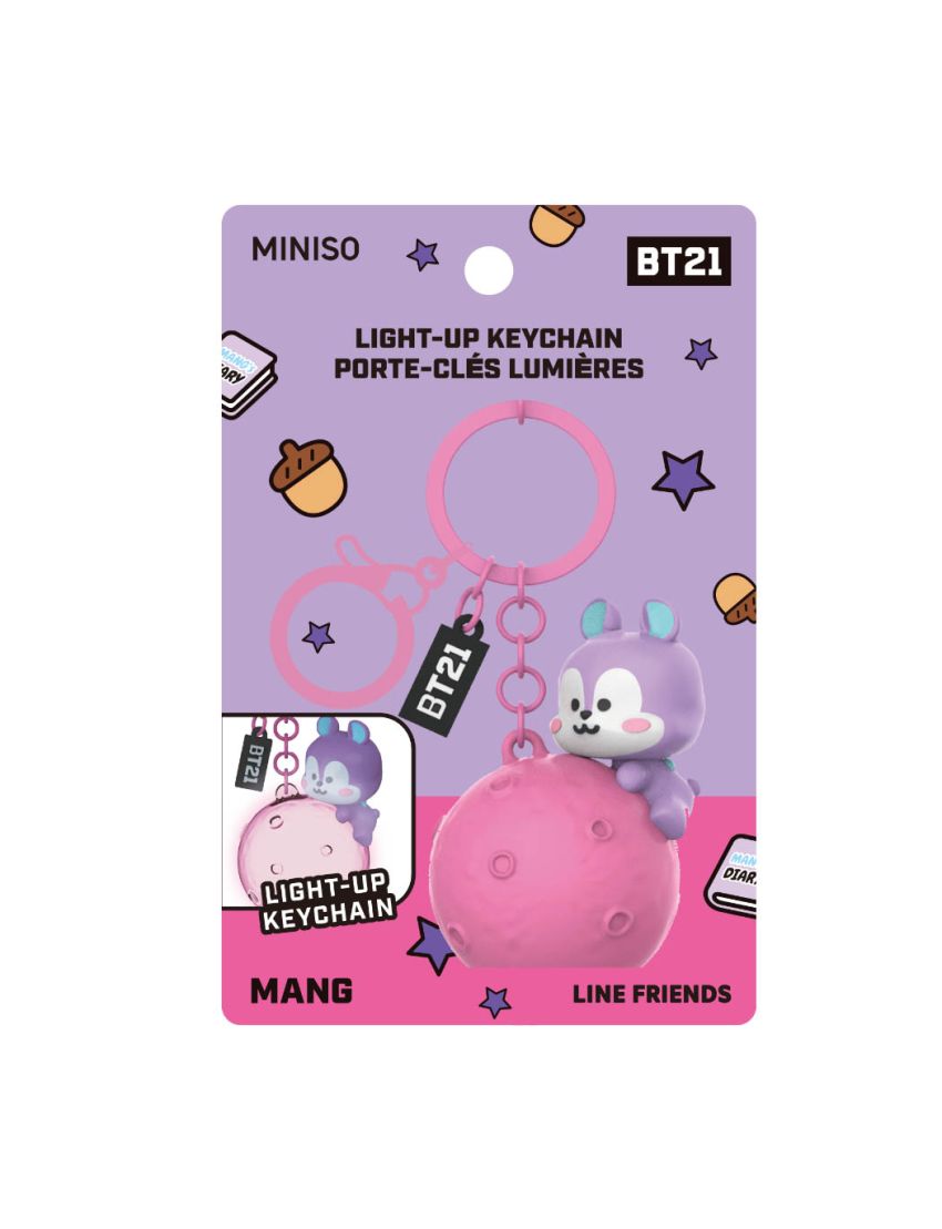 BT21 Collection Mang Light Up Keychain | MINISO