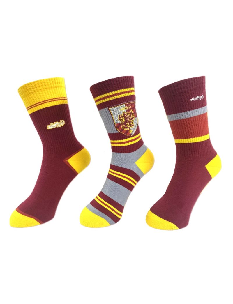 Harry Potter Gryffindor 3 Pairs Crew Socks | MINISO