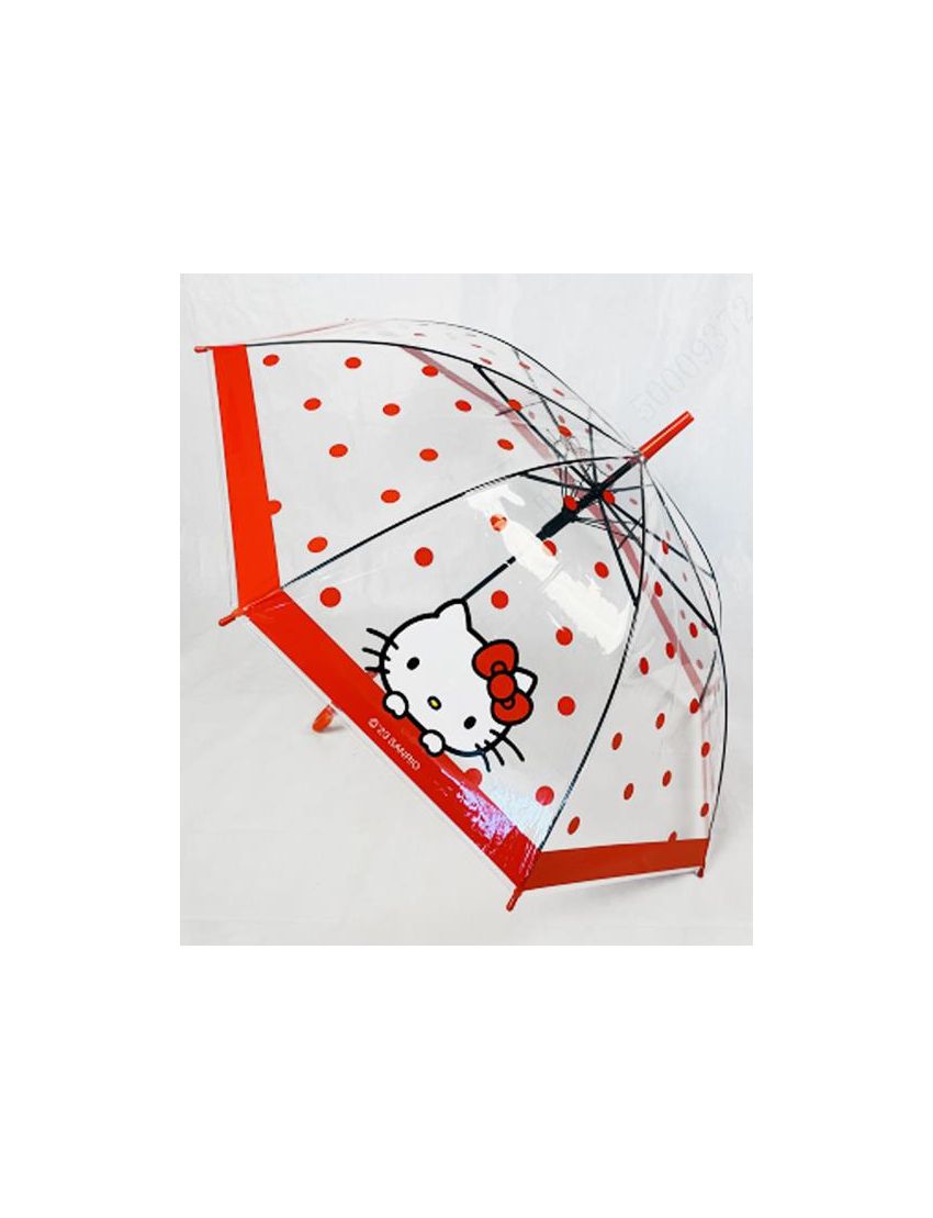 Hello Kitty Apple Collection Clear Long Handle Umbrella | MINISO
