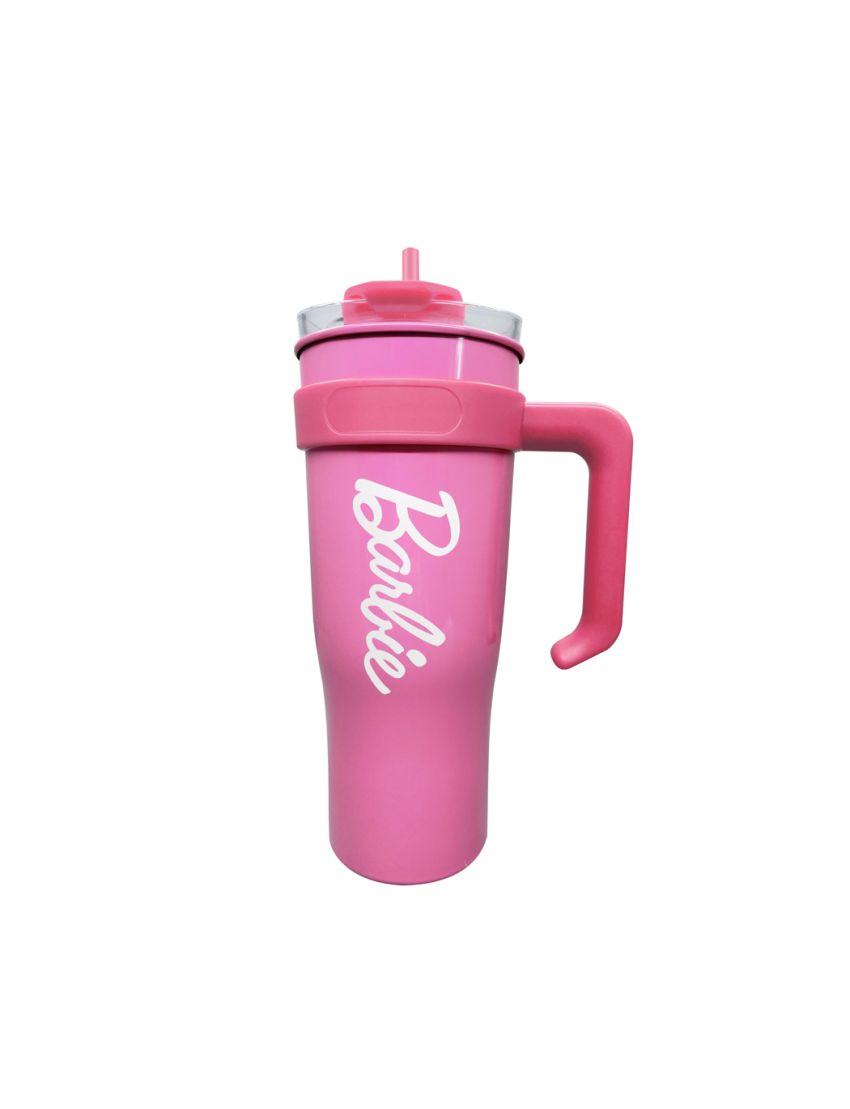 Barbie Pink Steel Cup & Straw 1600ml | MINISO