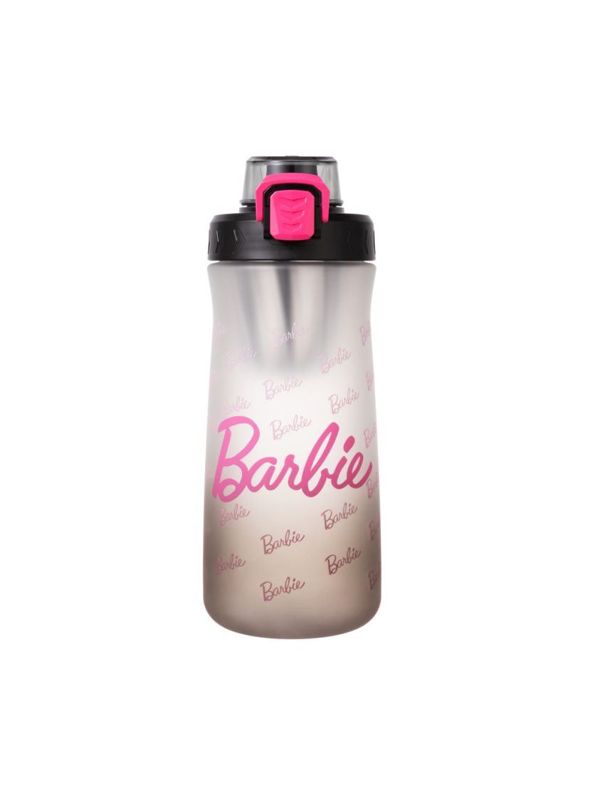 Barbie Collection Plastic Bottle with One-Touch Flip Top Lid (Dark ...