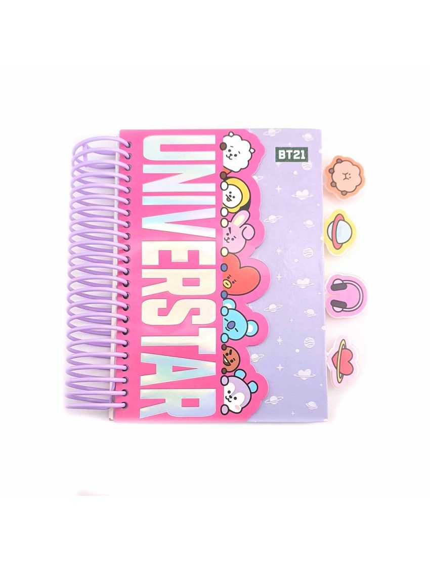 BT21 Collection A5 Big Wire-Bound Book (80 Sheets) | MINISO